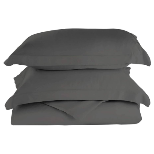 Cotton Percale 200 Thread Count Fitted Sheet - Grey | Furnicare